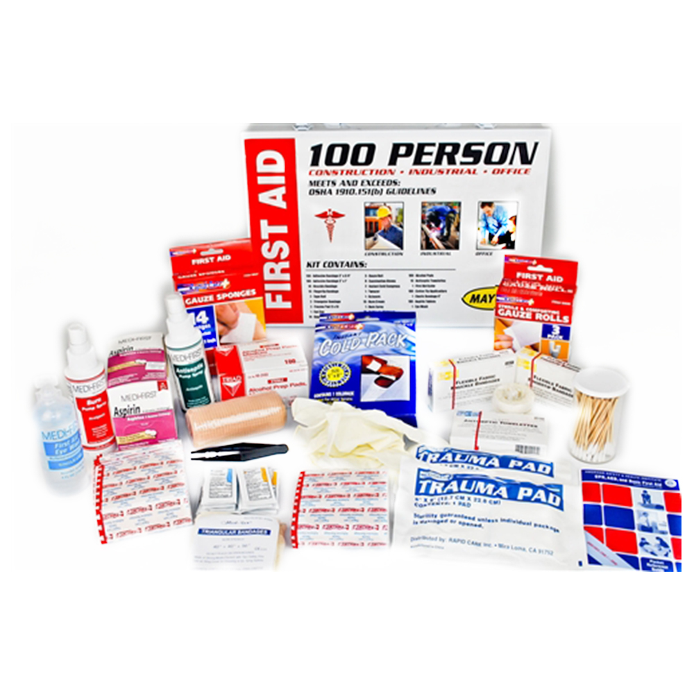 100 Person First Aid Cabinet - Mayflower Trading Company